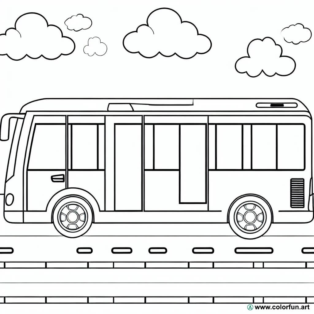 Disegno da colorare di un autobus Iveco Scarica o Stampa gratuitamente