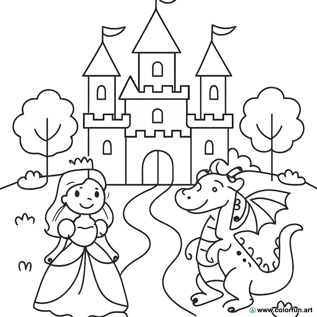 30 Disegni Da Colorare Di Castelli Delle Principesse - Disegni da ...