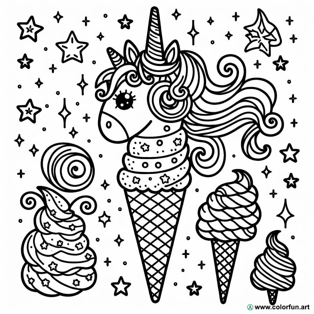30 Disegni Da Colorare Di Gelati - Disegni da Colorare Gratuiti per ...